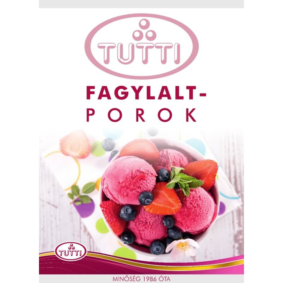 TUTTI Alma fagylaltpor ideális gyümölcs ízű fagylalt készítéséhez.